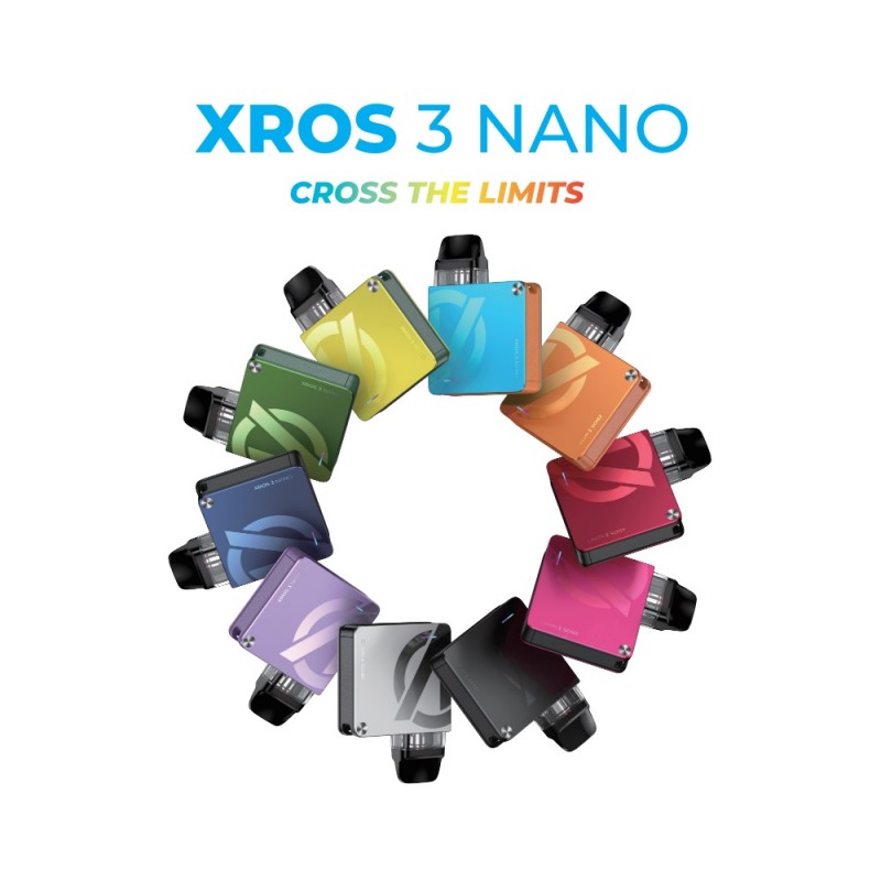 Vaporesso XROS 3 Nano Kit, xros series pods, xros pods, xros family